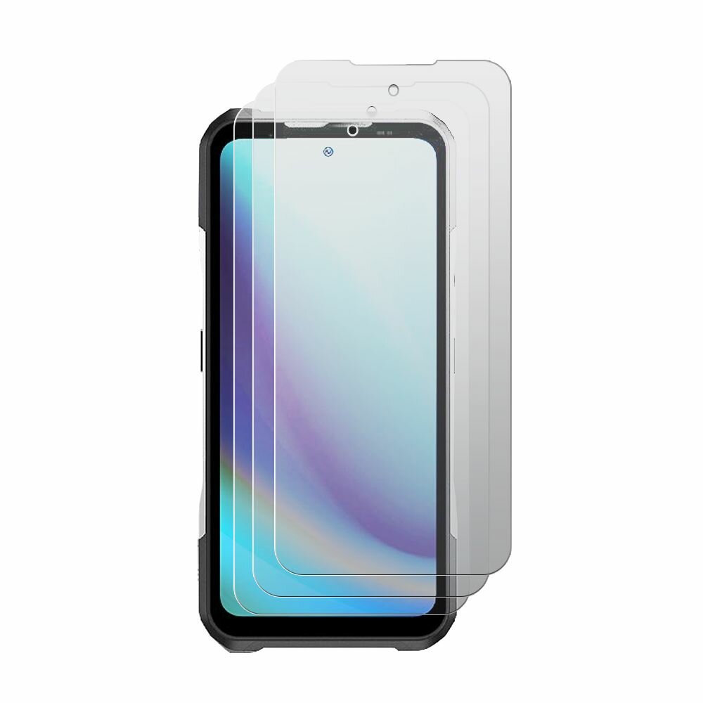 Комплект из 3-х защитных гибридных стекол матовых Krutoff для Doogee V20 Pro