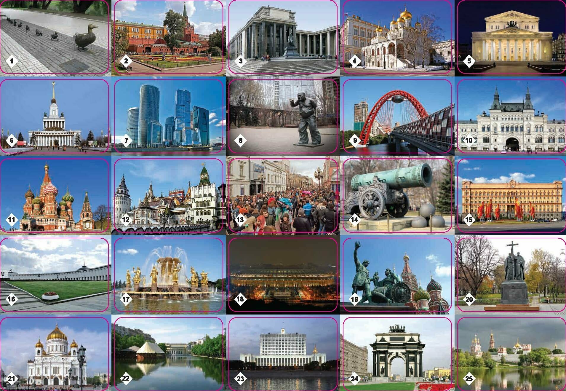Игра настольная Мемо Москва