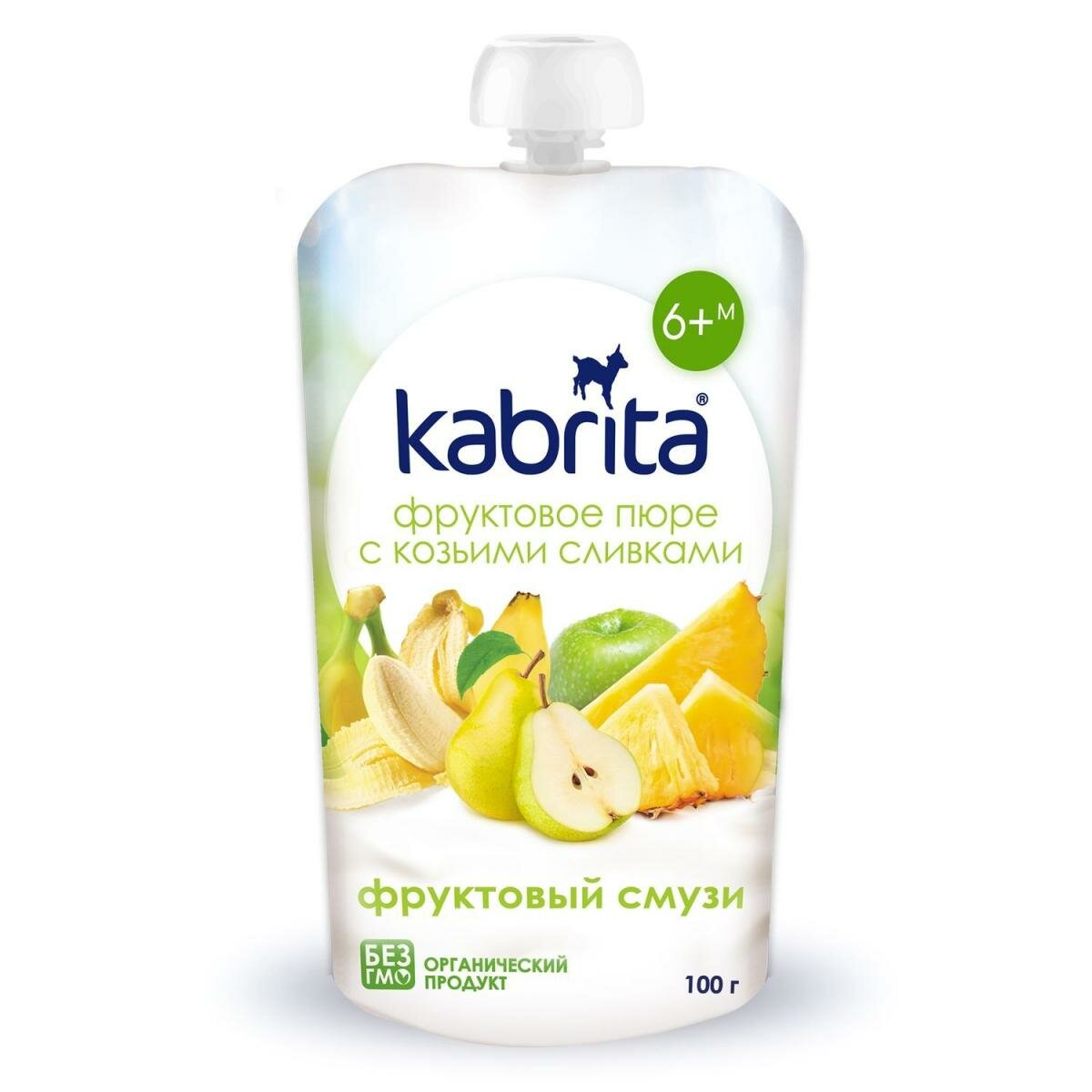 Фруктовое пюре Фруктовый Смузи Kabrita