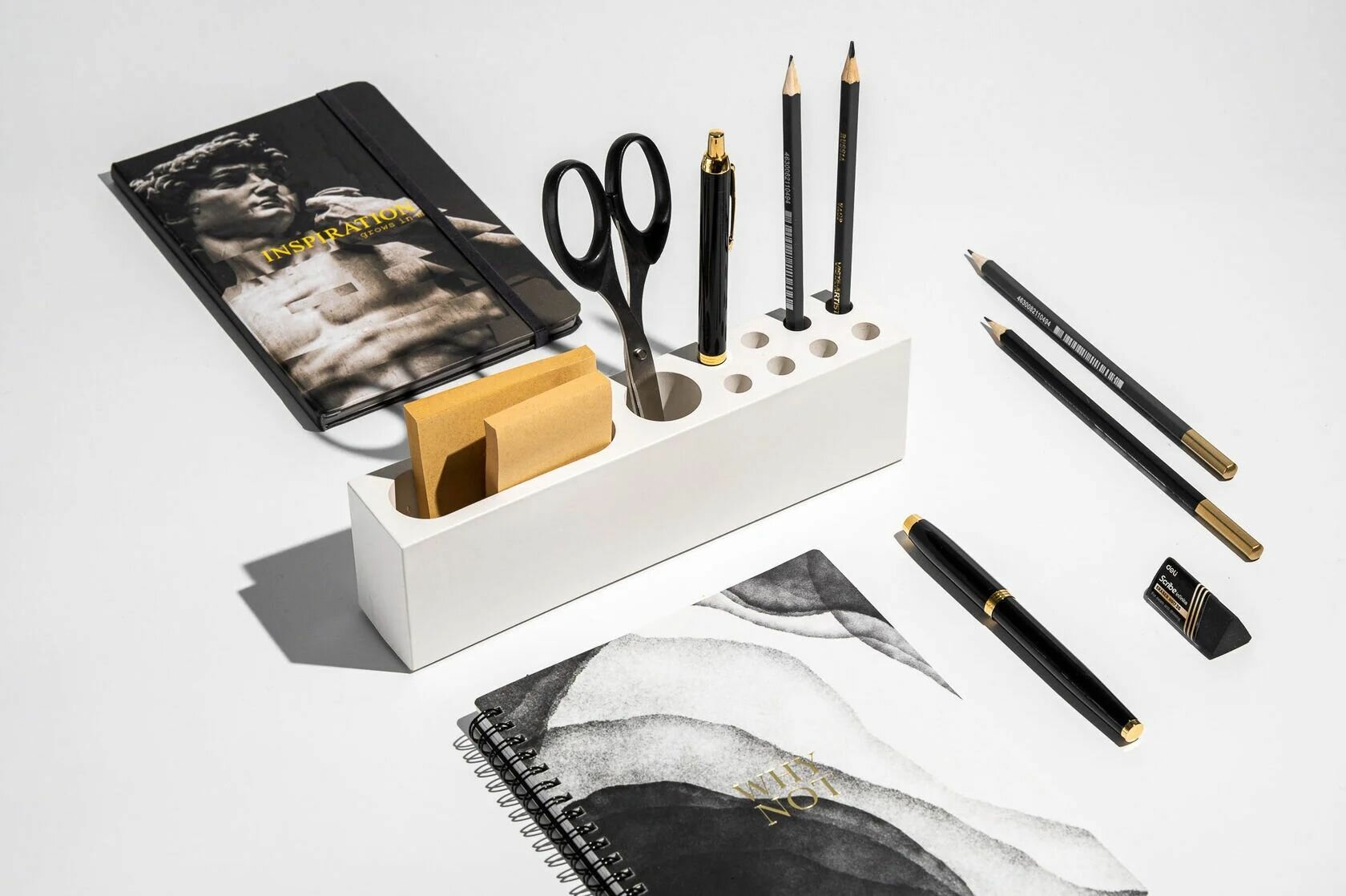 Карандашница - органайзер для канцелярии (Белый). Подарок учителю.