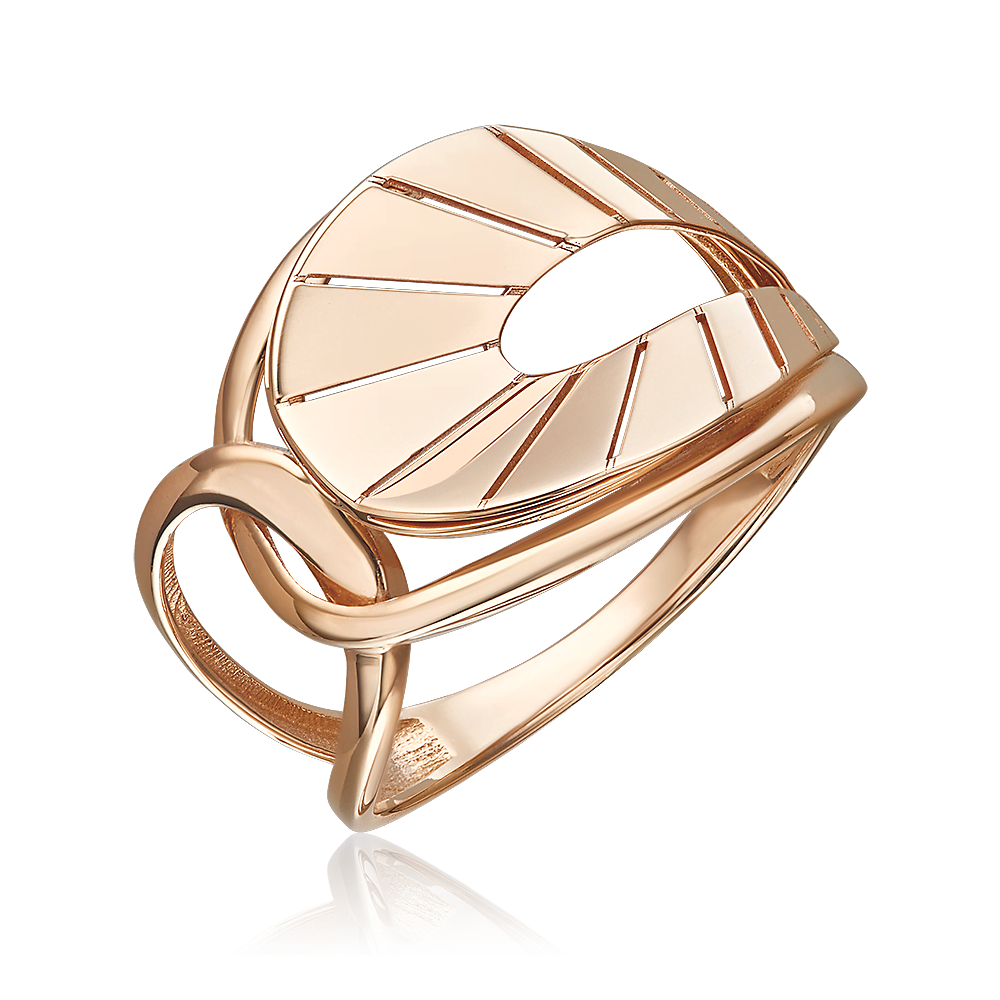 Кольцо, красное золото, 585 проба