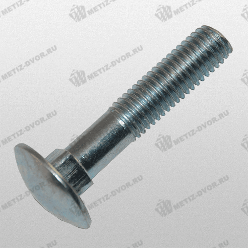 Болт мебельный 10x35 с квадратным подголовком DIN 603 Уп (50 шт)