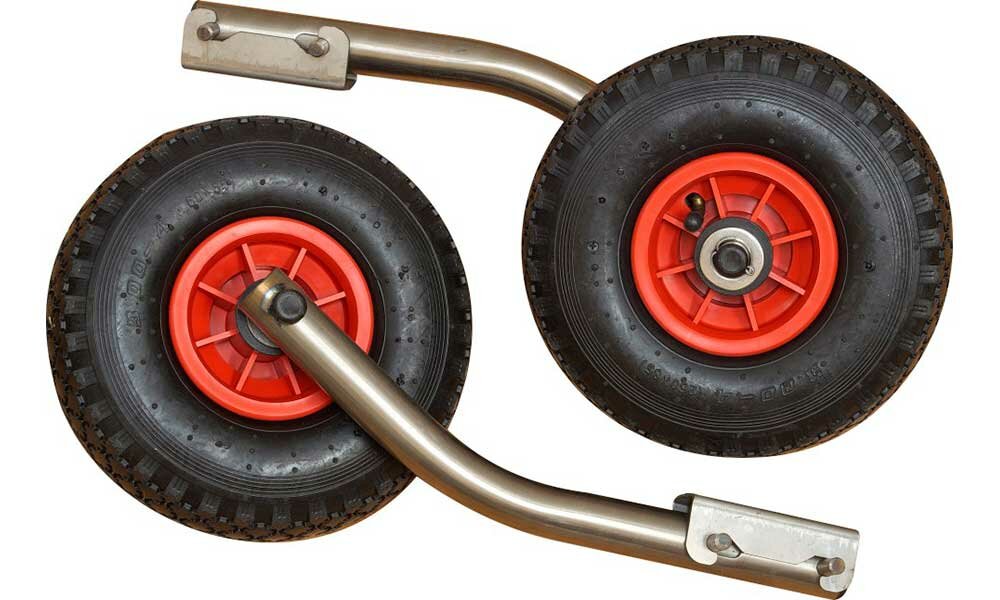 Транцевые колеса №1.4, нержавеющие, быстросъемные