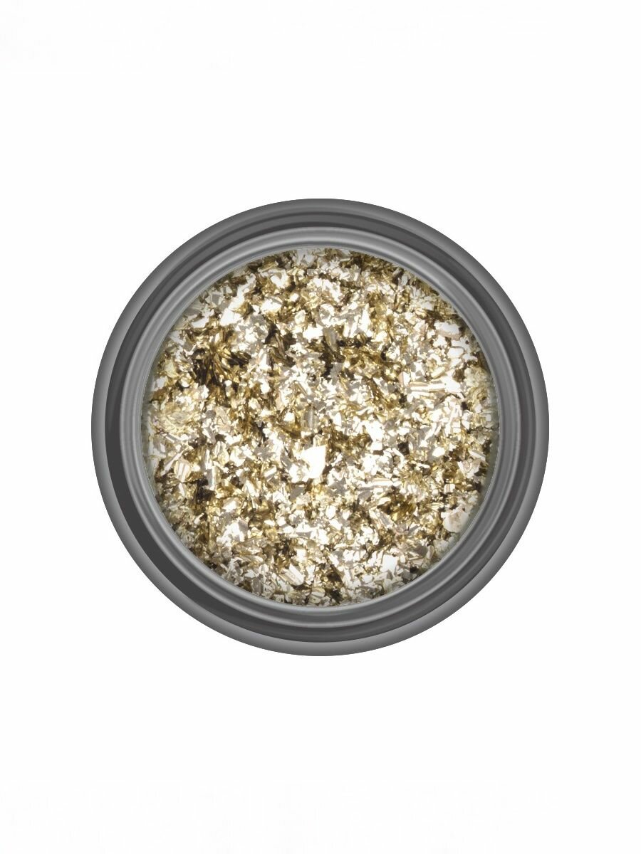 Пигмент для ногтей с платиновыми хлопьями Queen