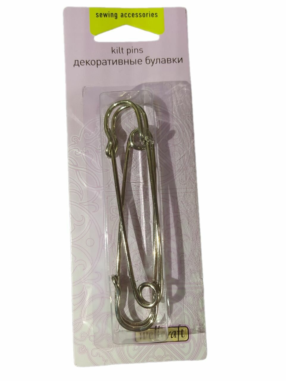 Булавки декоративные английские Wellcraft, Велкрафт 10 см 2шт (204018)