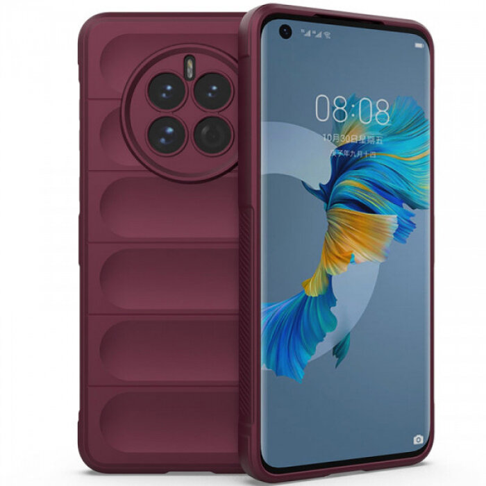 Flex Silicone Противоударный чехол для Huawei Mate 50 / 50E с защитой камеры и микрофиброй