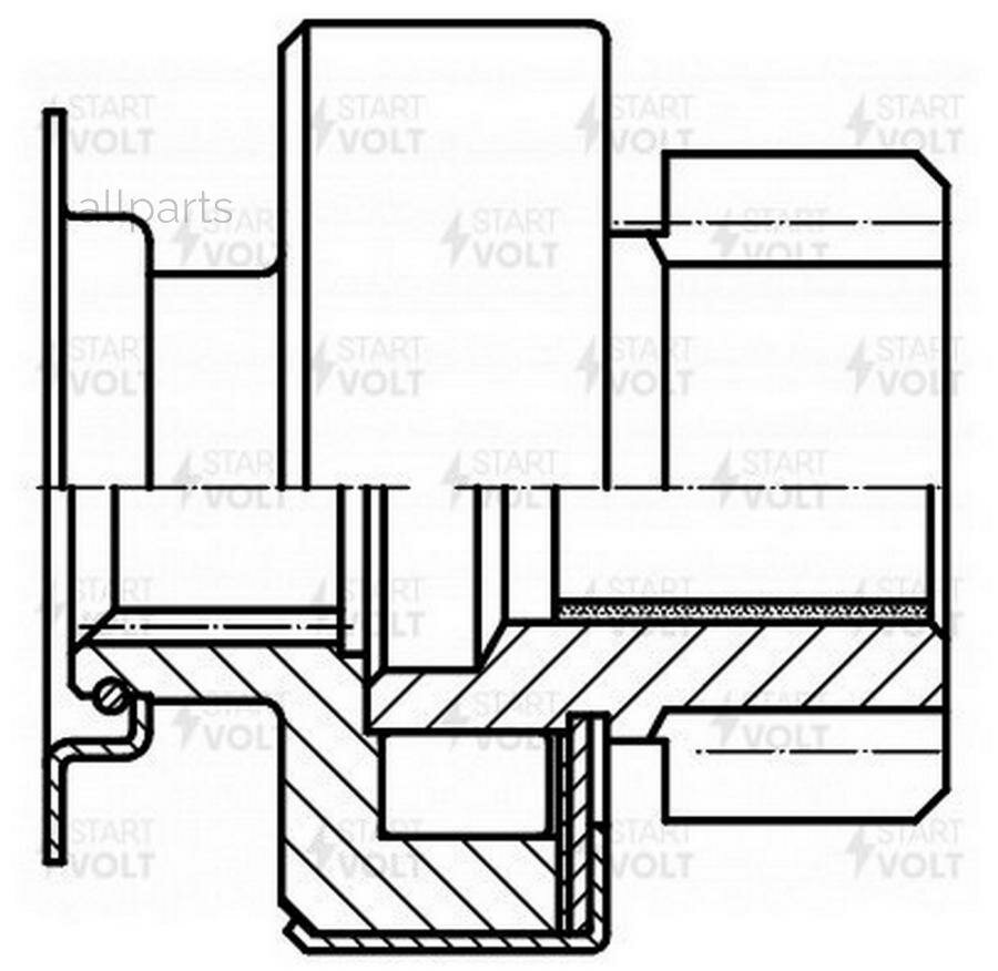 STARTVOLT VCS 1903 Привод стартера (бендикс) для а/м Toyota Rav 4 (09-) 2.0i STARTVOLT VCS 1903