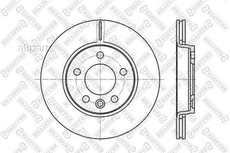 STELLOX 60204797VSX диск тормозной задний!\ VW Multivan/T4 2.0-2.5TDi 03>