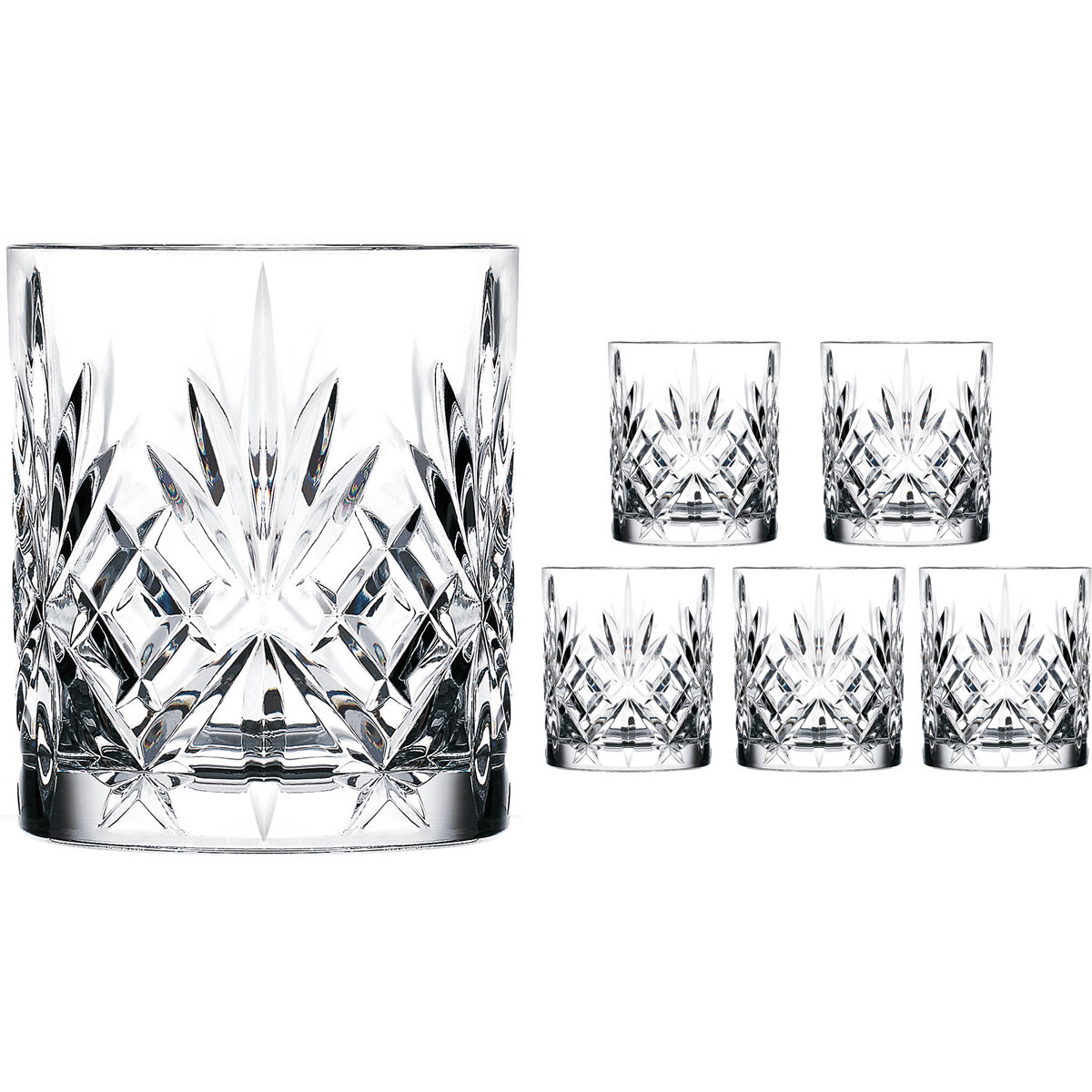 Стаканы для виски "Мелодия" 340 мл, 6 шт. RCR Италия