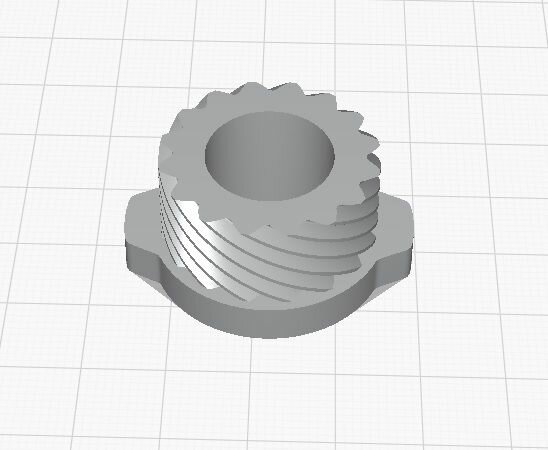 Шестерня привода спидометра для Suzuki Address 50 / Lets 2 5461139C00 (3D печать)
