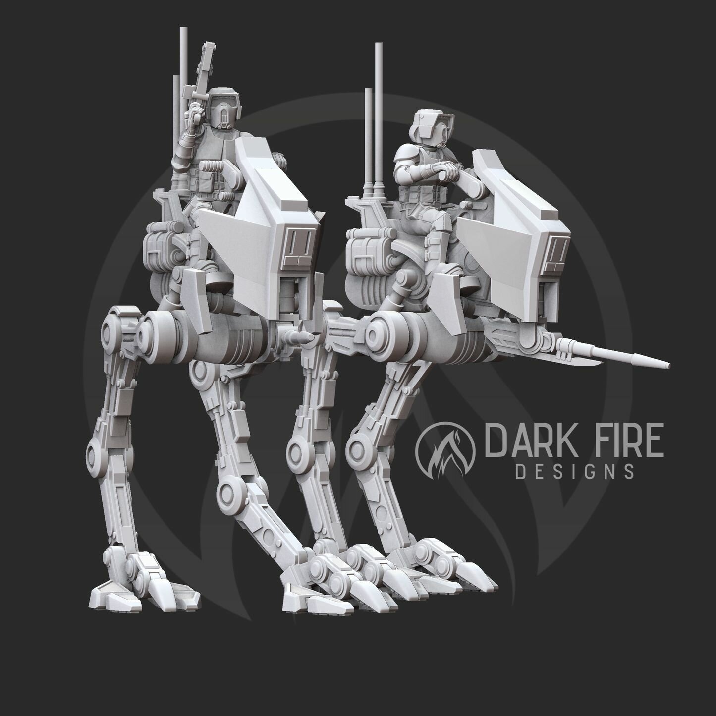 Миниатюра Star Wars Republic Scout Recon Walker