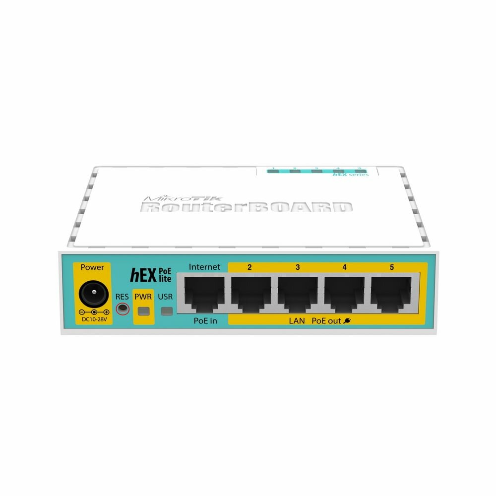 Роутер hEX Mikrotik PoE lite RB750UPR2 10/100BASE-TX белый