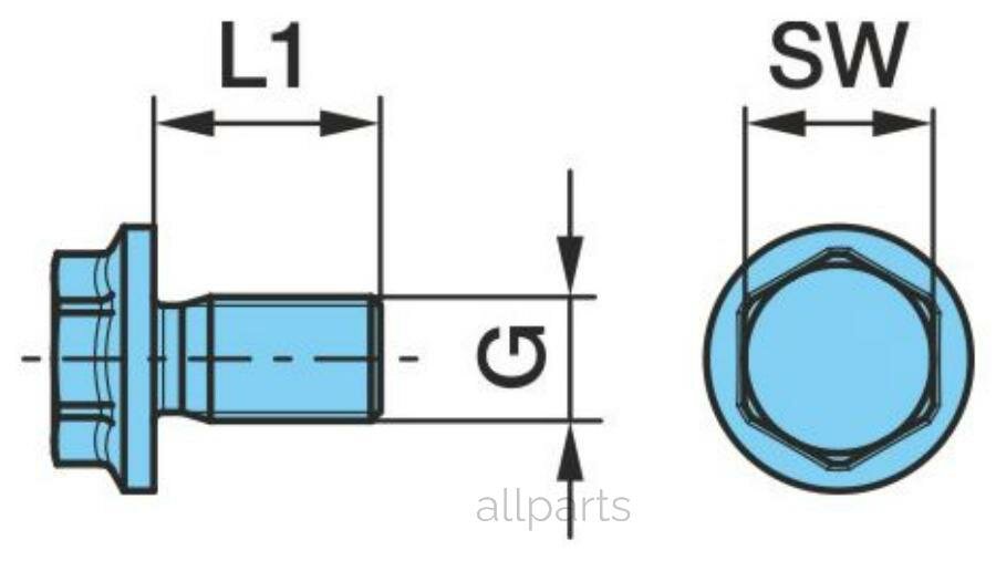 BPW 0250709500 болт! крепления пневмоподушки M16x65 \BPW
