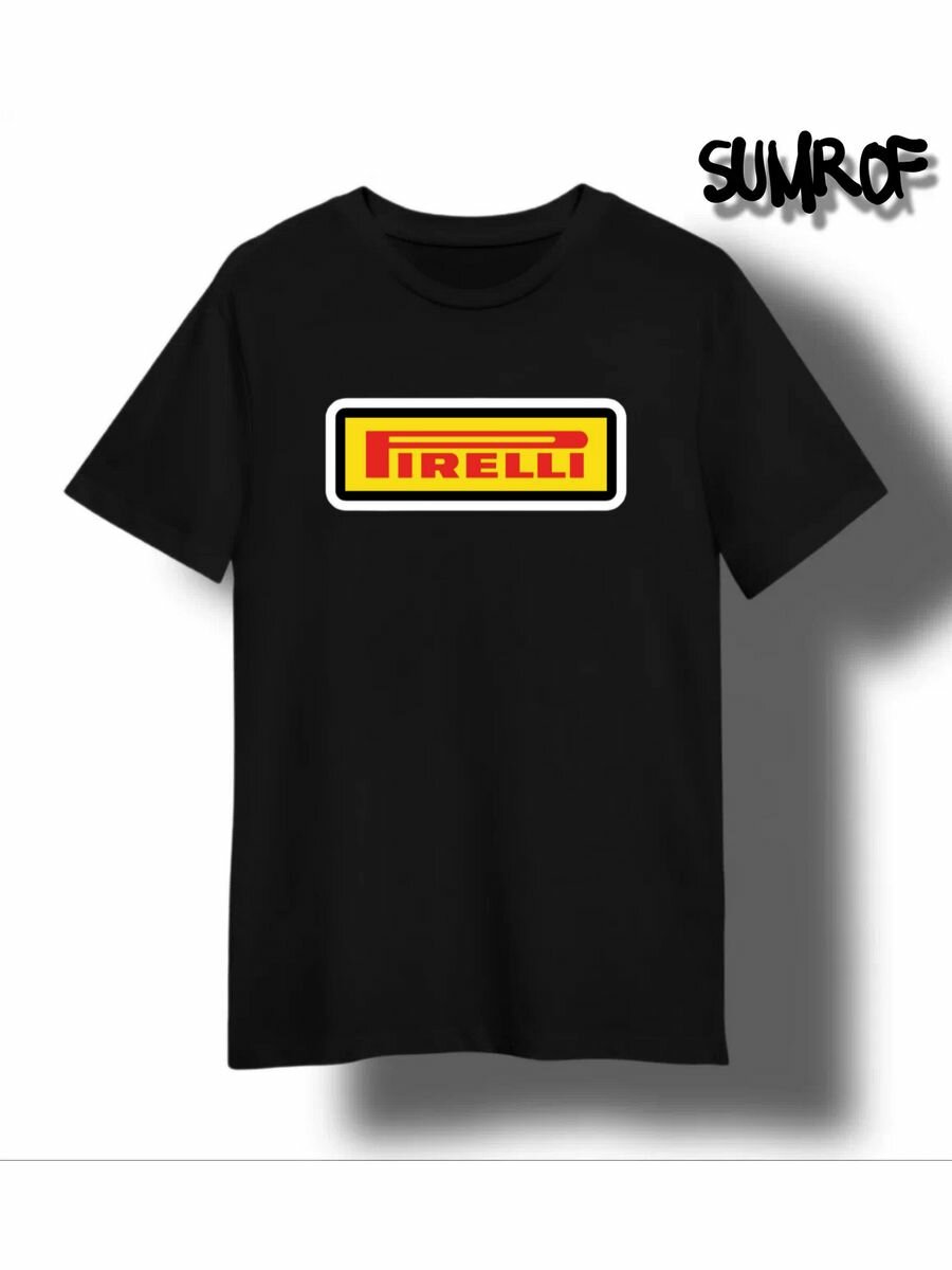 Футболка Zerosell надпись pirelli