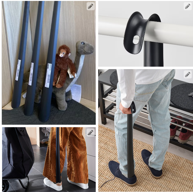 Ложка обуви. Икеа. 86 см . Сталь. Омтэнксам. Арт.703.780.70 Легендарное качество икеа.