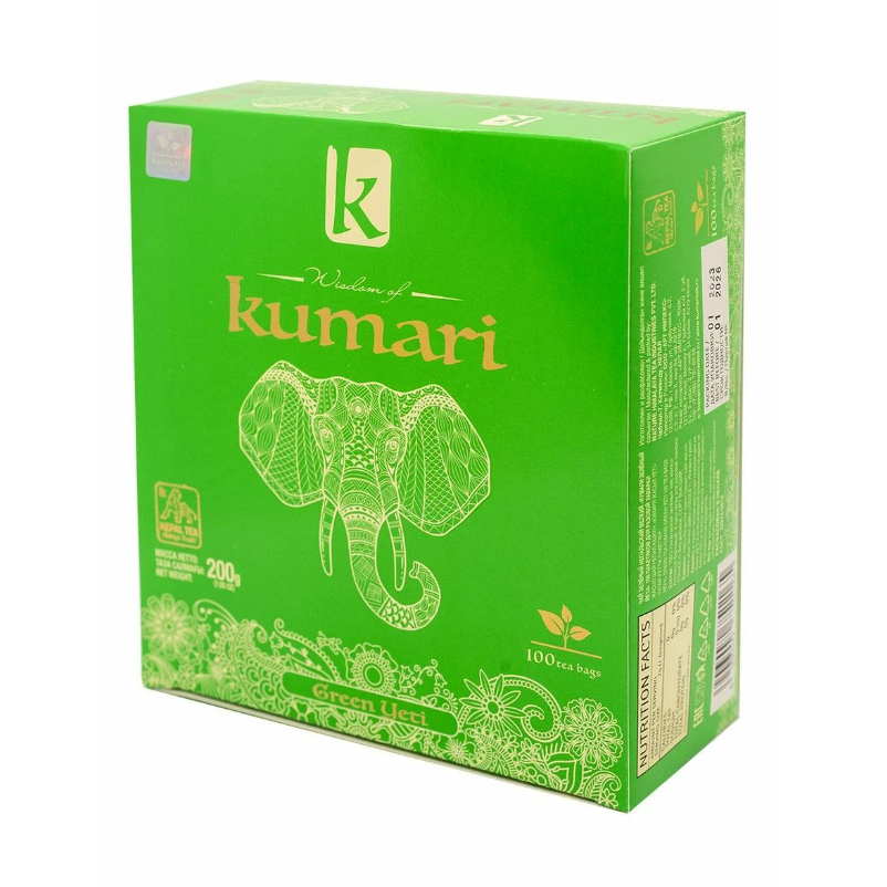 "Wisdom Of Kumari" - Зеленый чай, 100 пакетиков