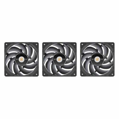 Вентилятор Thermaltake Toughfan EX14 Pro Reverse 140х140x25 черный 4-pin (упак:3шт) (CL-F172-PL14BL