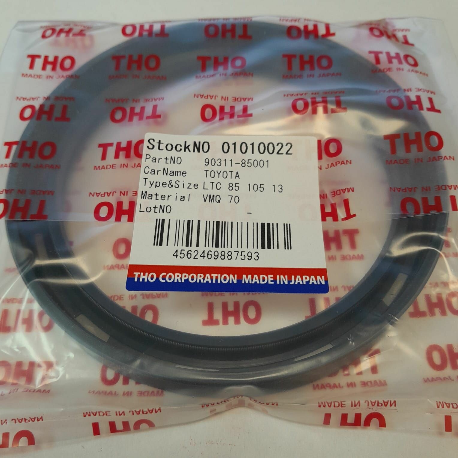 Сальник коленчатого вала задний THO 01010022 Toyota Mark2/ Chaser/ Cresta двигатель L, 2LT#; Century двигатель 4VEU, 5VEU; Blizzard двигатель L; Hilux двигатель L, 2L; Hiace/ Toyoace двигатель L, 2L. OEM: 90311-85001