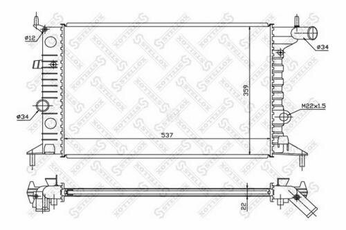 Радиатор Stellox 10-25060-SX