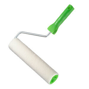 Валик малярный Wenzo Siena велюр 250 мм ворс 4 мм для эмалей и лаков на алкидной основе с рукояткой