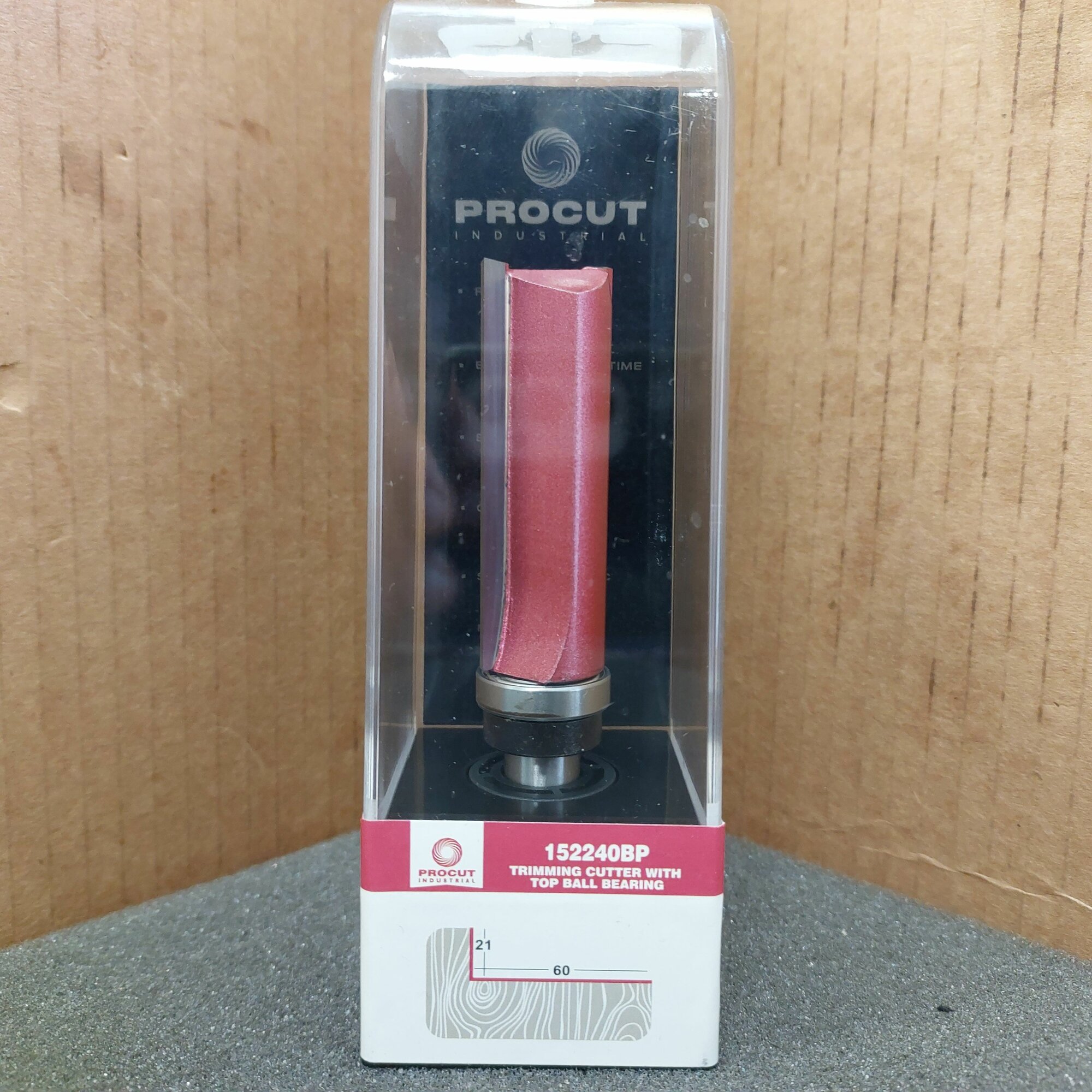 Фреза для еврозапила обгонная (верхний подшипник) проф. серия Z 2 D 21x60x106 S 12 PROCUT