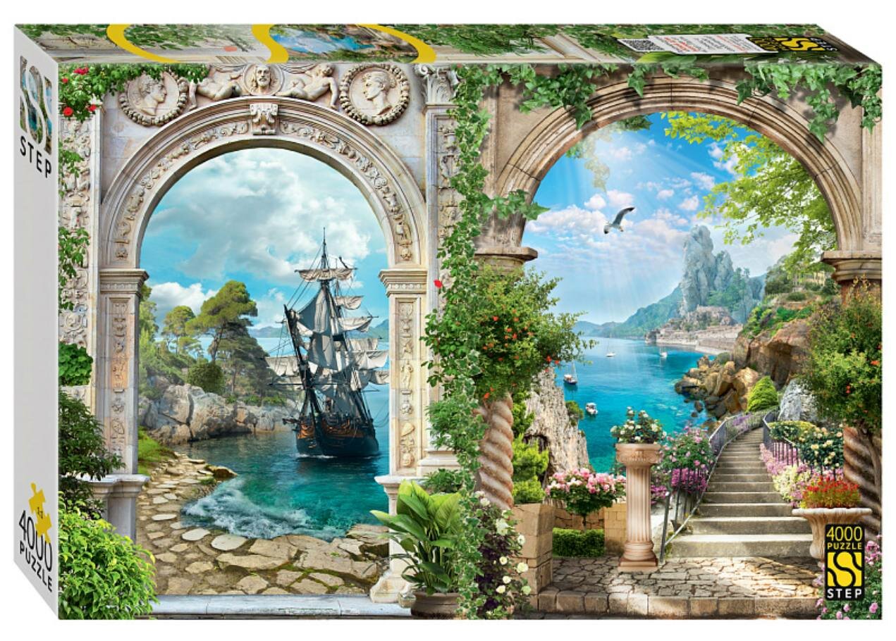 Пазл для взрослых Step puzzle 4000 деталей: Две арки у моря