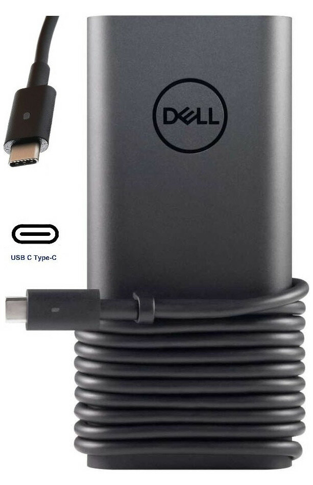 Зарядное устройство для ноутбука Dell P119G, 20V - , 130 Вт (Штекер: Type-C) Slim Round
