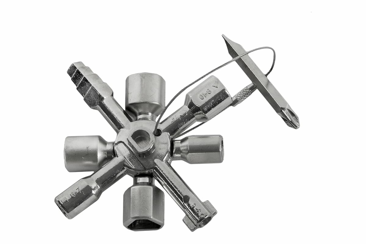 Кобальт Ключ универсальный 792-926 для электрошкафов 10 профилей 792-926