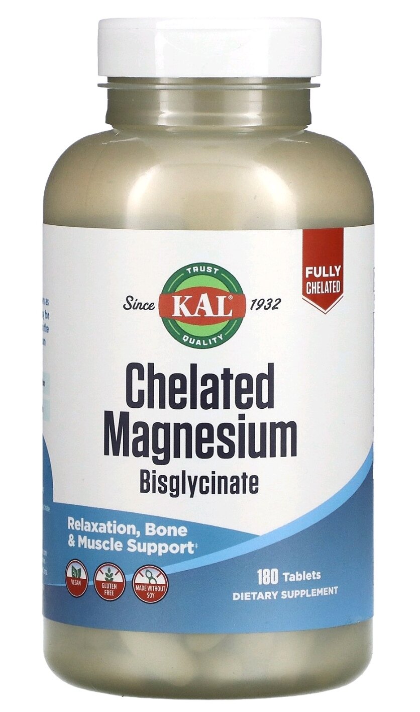 Магний бисглициннат, хелатный, Kal