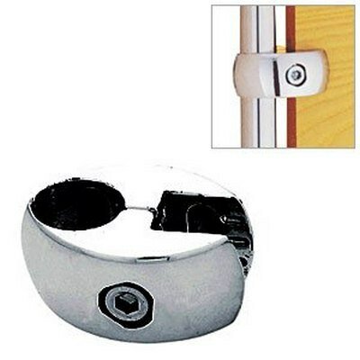 Держатель для панели и стекла, соединитель труба- ДСП (или стекло), одинарный, хром- 2 шт. в упаковке.