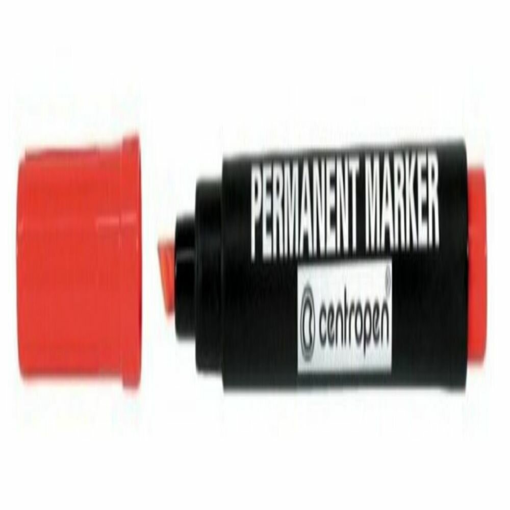 Маркер перманентный 1-4,6мм скошенный красный. Комплект из 10 маркеров