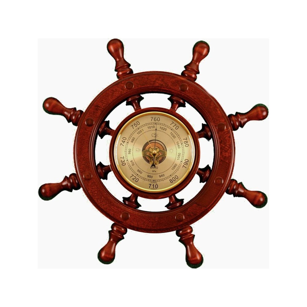 Бриг- С-7-Б Барометр штурвал сувенирный, бриг