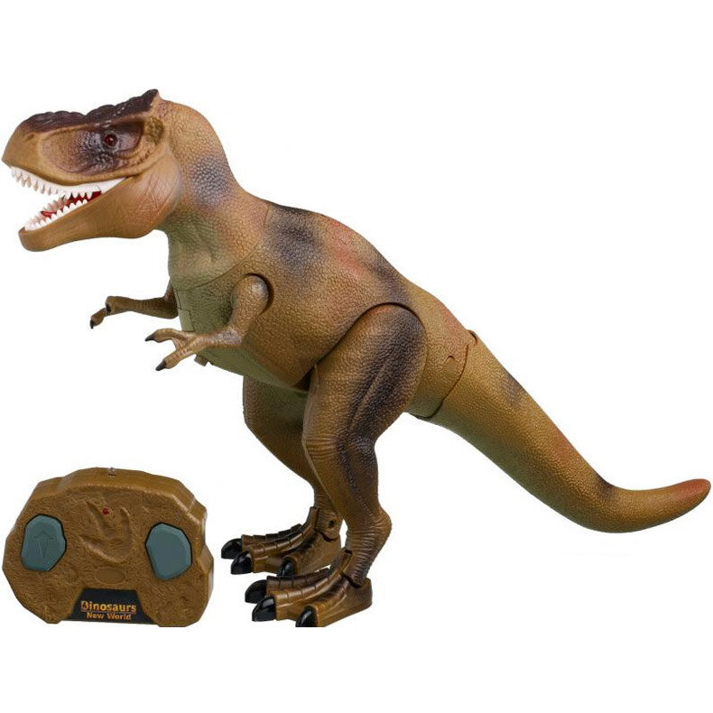 Роботы - динозавры RUI CHUANG Радиоуправляемый динозавр T-Rex RuiCheng (коричневый, звук, свет) - RUI-9981-BROWN