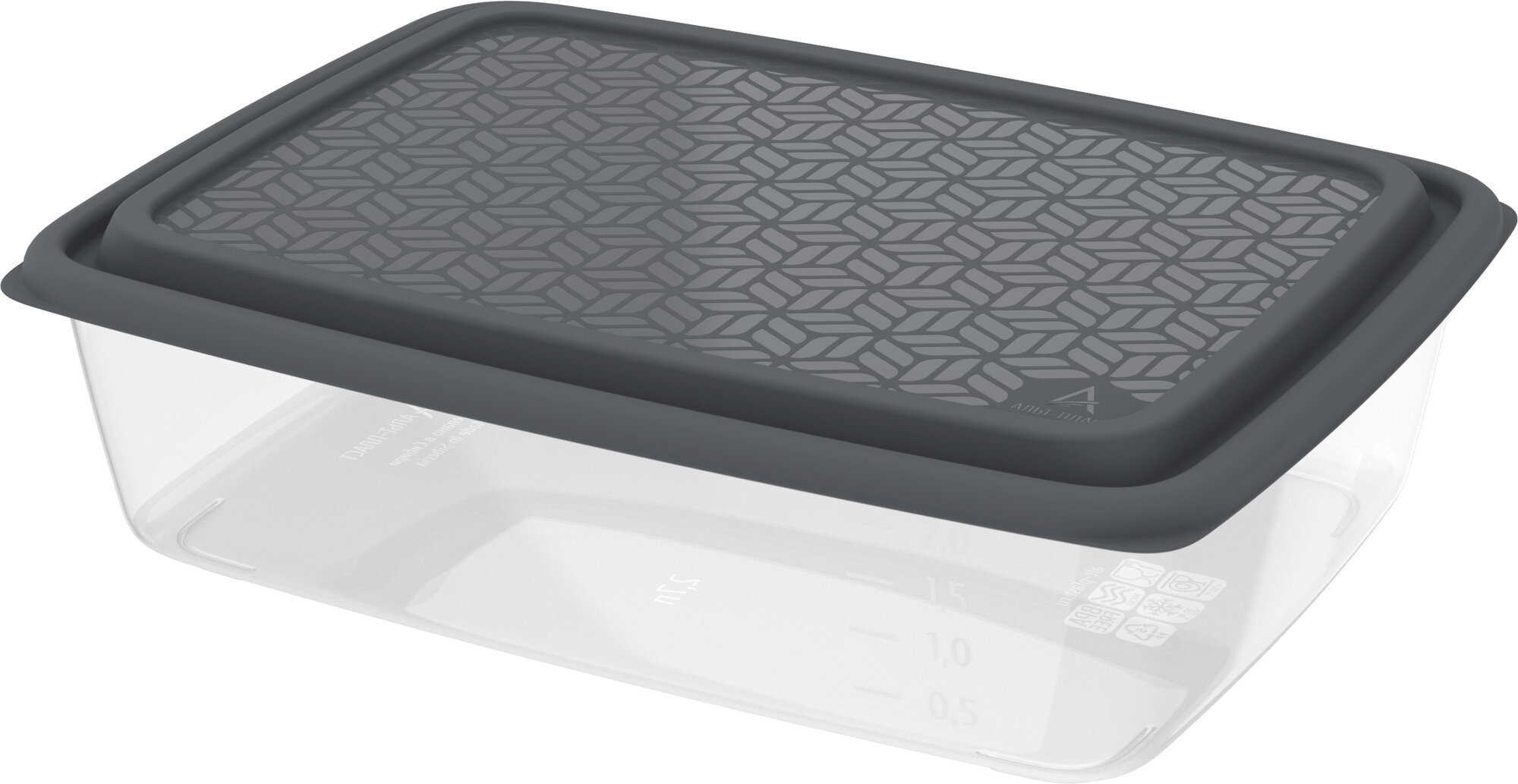 Контейнер для еды пластиковый с крышкой Альт-Пласт "Гурман", 2.7 л