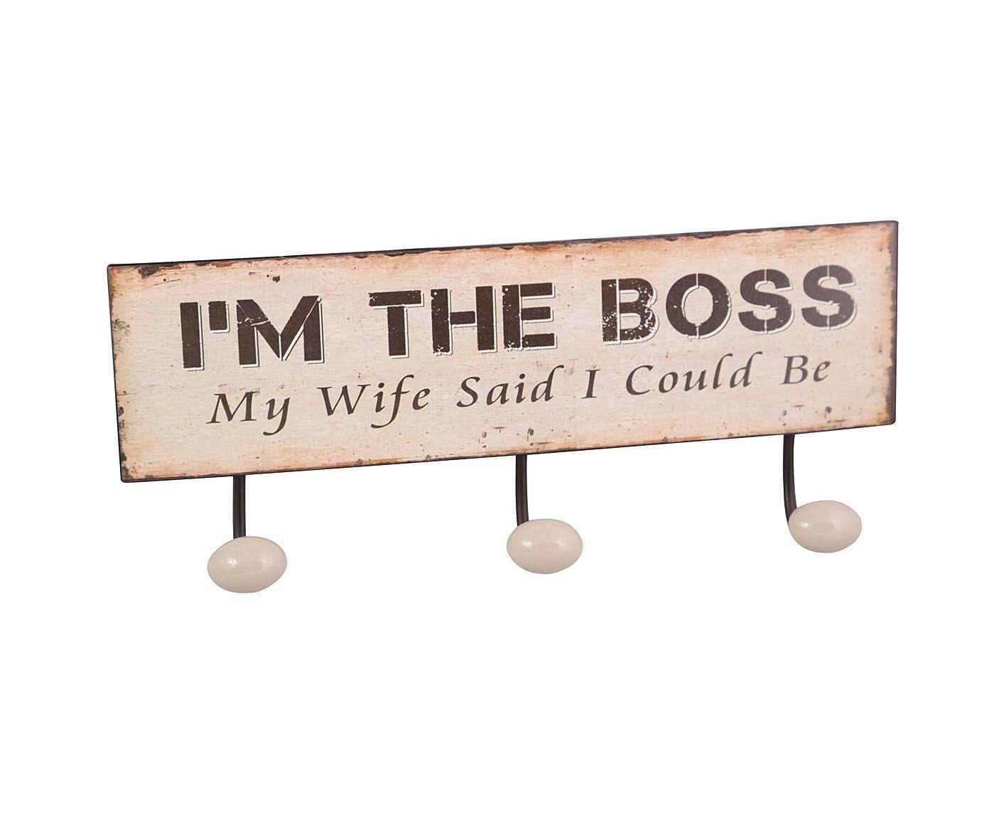 Металлическая декоративная настенная вешалка с 3 крючками