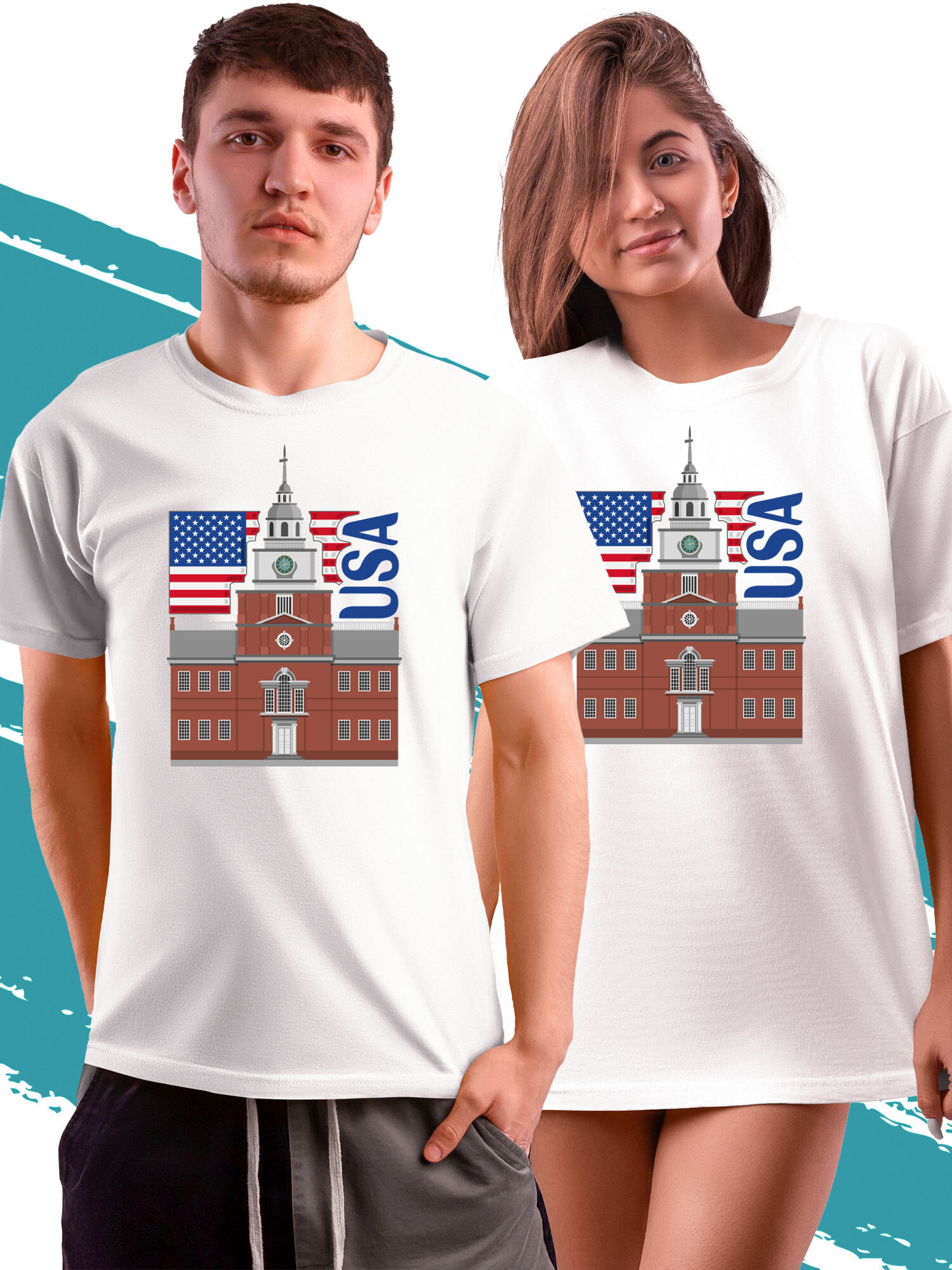 Футболка флаг США USA Соединенных Штатов