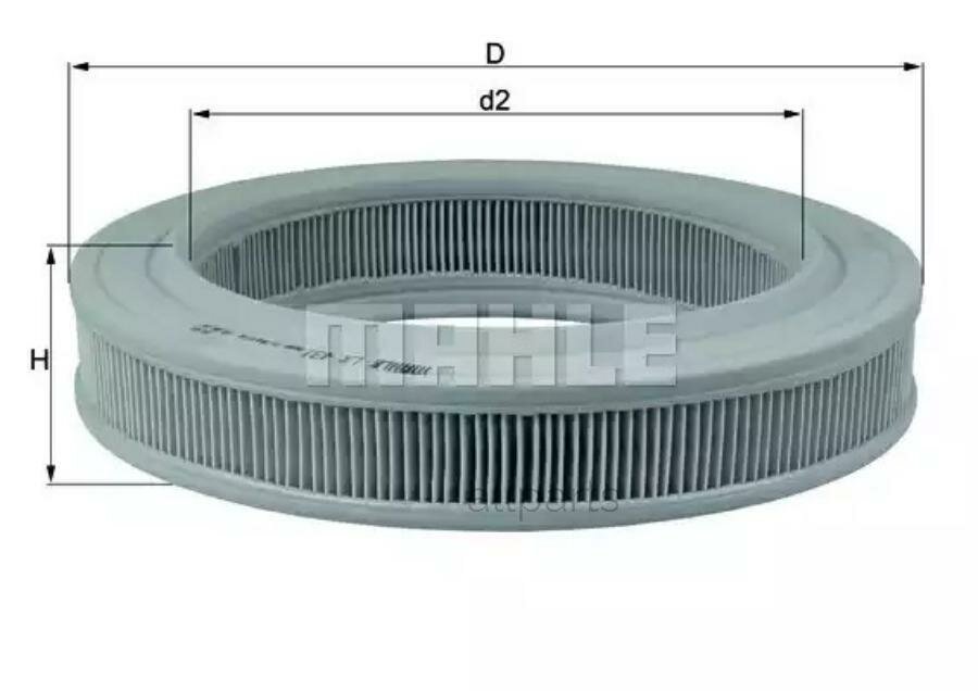 MAHLE LX431 Mahle Фильтр воздушный LX 431