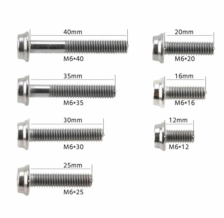 Болты для крышек двигателя мотоциклов BMW Торакс М6x30 10шт.