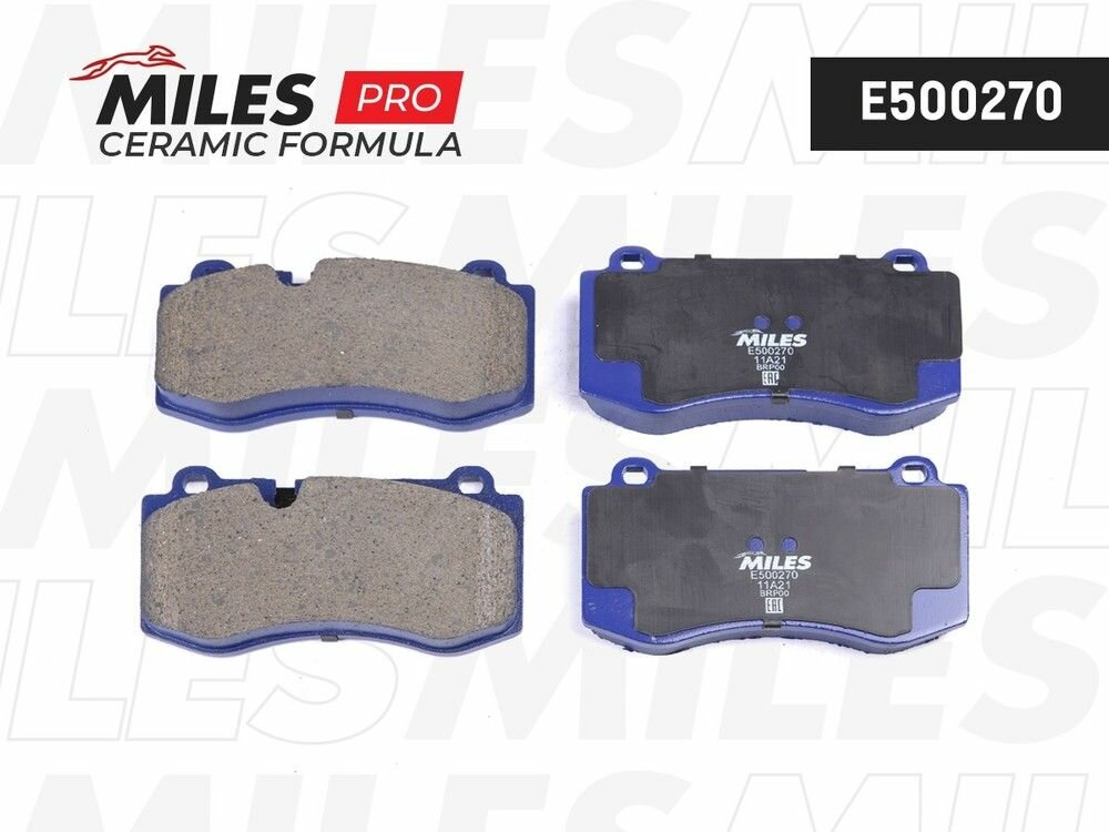 Тормозные керамические колодки Miles/Милес "Ceramica, Керамика" E500270 / MERCEDES W221/W211/C219/C216/R230 / Мерседес