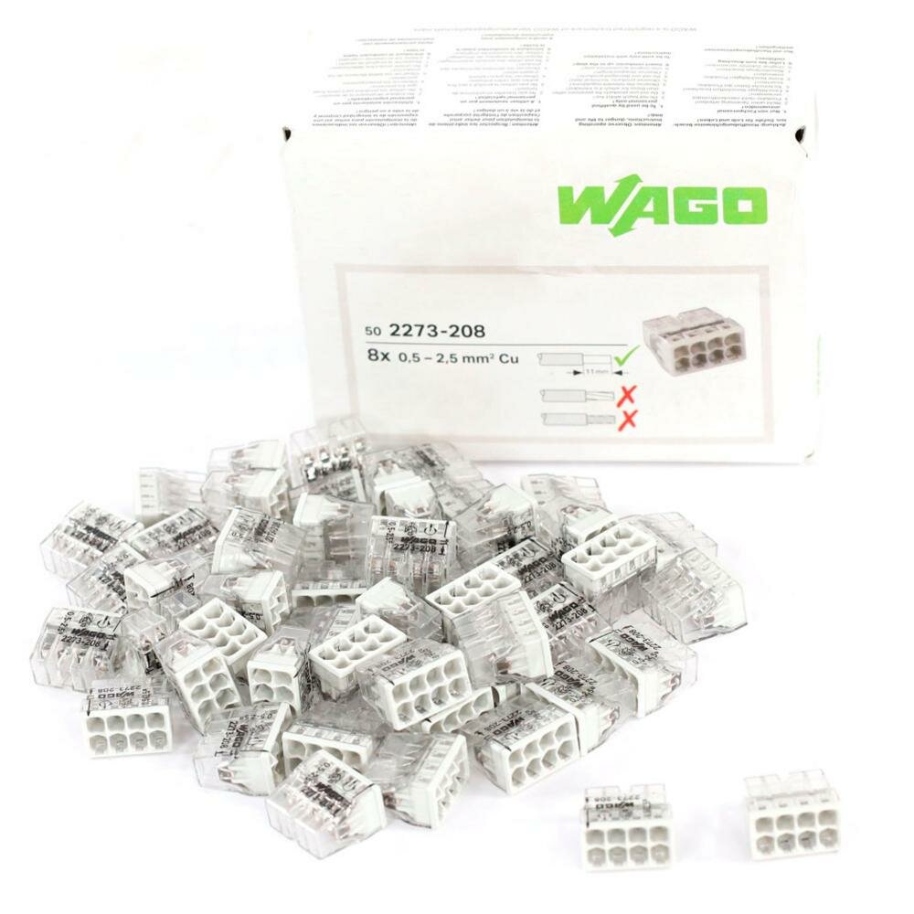 Клемма-экcпресс, 8-проводная до 2,5 мм², WAGO