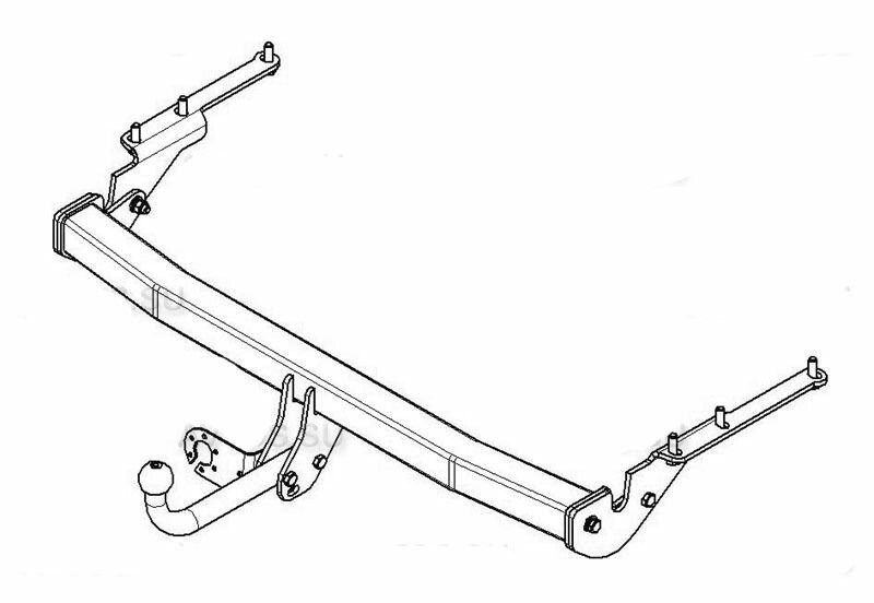 Фаркоп AvtoS TY 23 для Toyota RAV4 2009-2013(паспорт и сертификат в комплекте)(без электрики)