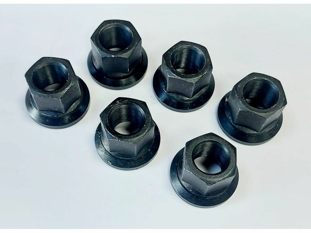 Гайка колёсная (евро) М22х1.5, Н32, ключ 32 с вращающейся шайбой 6шт