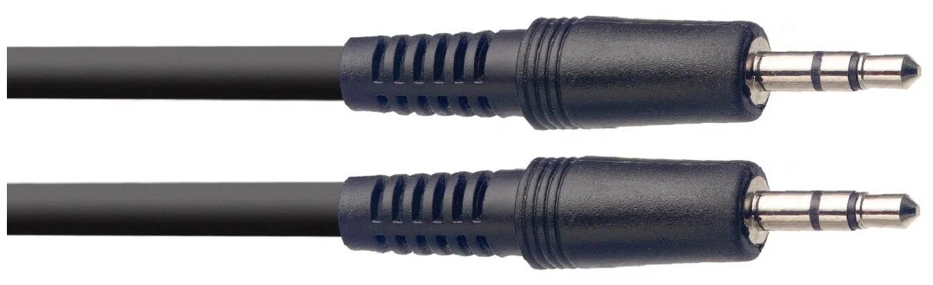 Коммутационный кабель MiniJack - MiniJack, Stagg SAC2MPSMPSB, 2 м