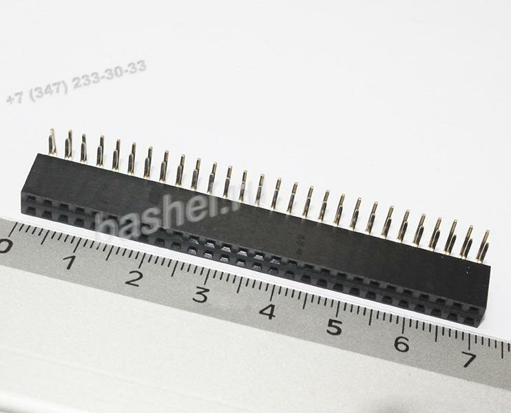 Разъем штыревой PBDR-2x28 (2,54)