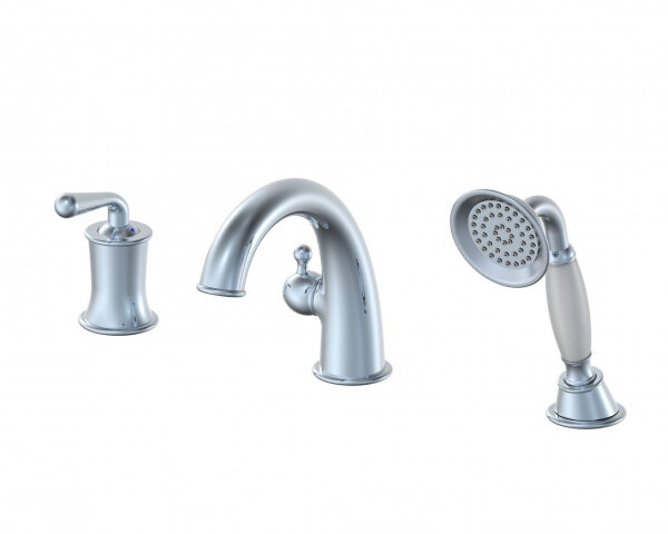 Смеситель на борт ванны Wonzon&Woghand, Хром WW-88659008-CR