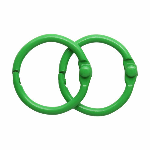 5AS-102 Кольца для альбомов (d внешн. 2см, d внутр. 1,6см), уп/2шт (зеленый)