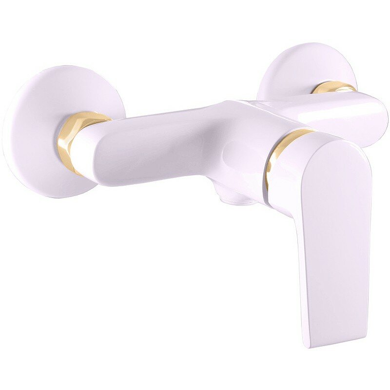 Смеситель для душа Rav Slezak Colorado CO181.5BZ Белый глянцевый Золото латунь на стену