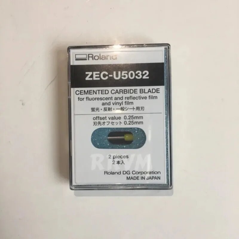 1 коробка (2 шт.) новый оригинальный режущий плоттер Roland режущее лезвие 45 ° Стандартная головка режущего резака стандартные карбидные лезвия
