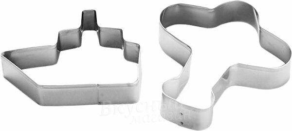 Выемка для теста Корабль и Самолет набор Webber (Набор из 8 шт.)