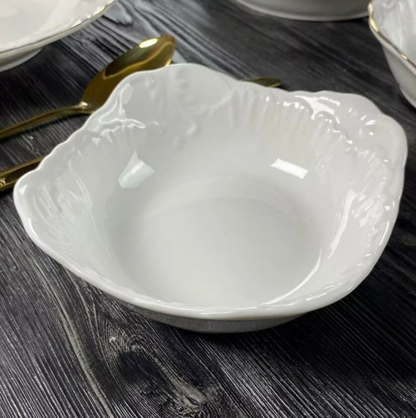 Набор из 6 квадратных салатников 15см аврора Фарфор 305-038 118-305-038